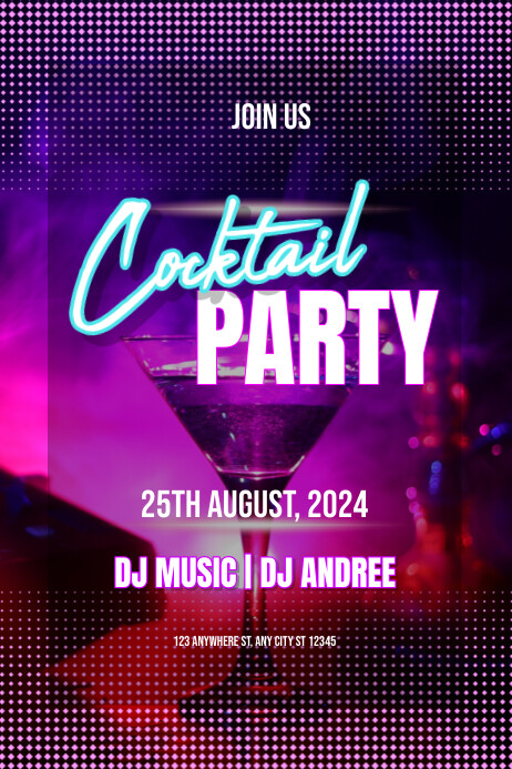 cocktail party Template | PosterMyWall