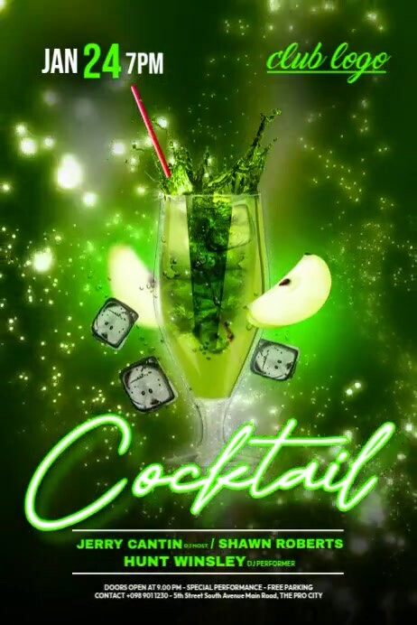 Cocktail Party Template | PosterMyWall