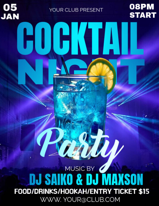 Plantilla de Cocktail party | PosterMyWall
