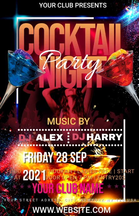 Cocktail party Template | PosterMyWall
