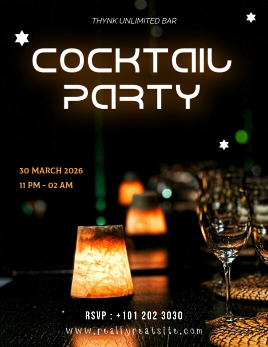 Plantilla de Cocktail Party | PosterMyWall