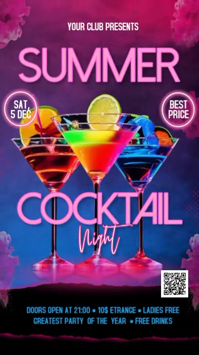 Modèle Cocktail Party Display | PosterMyWall