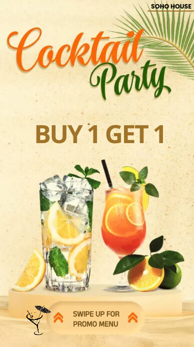 Cocktail Party Event Flyer Template | PosterMyWall