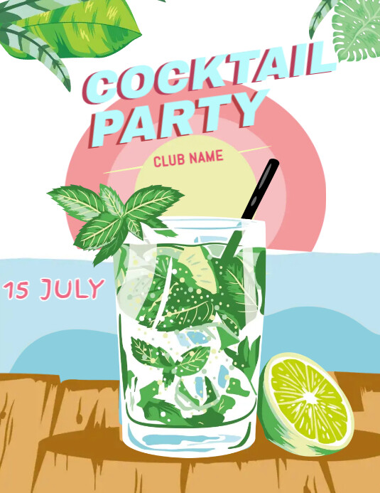 Plantilla de Cocktail Party Flyer | PosterMyWall