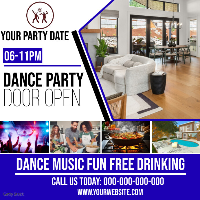 Cocktail party flyer Template | PosterMyWall