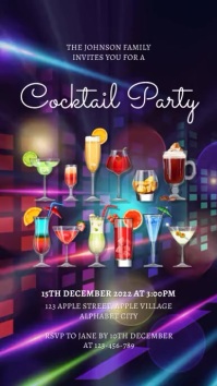 Cocktail Party Invitation Template | PosterMyWall