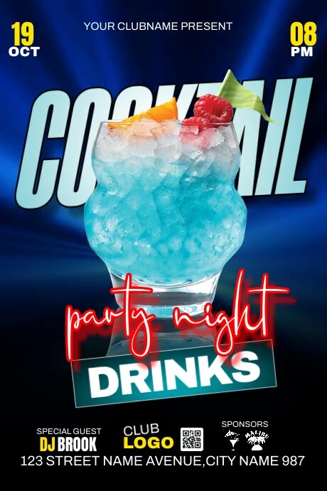 Copy of Cocktail Party Night Ads | PosterMyWall