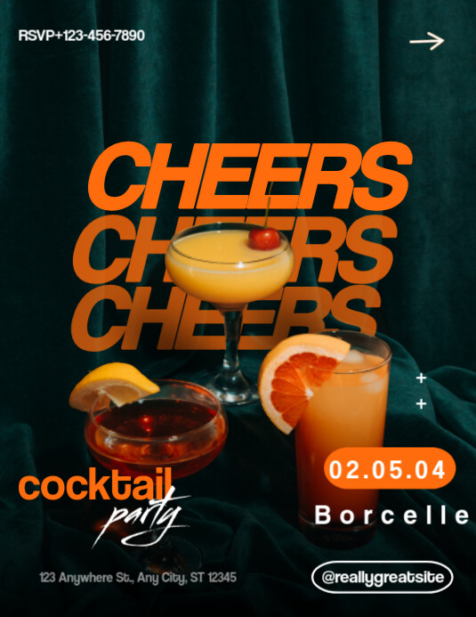 Cocktail party promo Template | PosterMyWall
