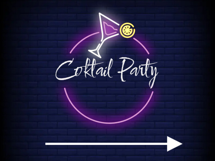 Copy of Cocktail Party Yard Sign | PosterMyWall