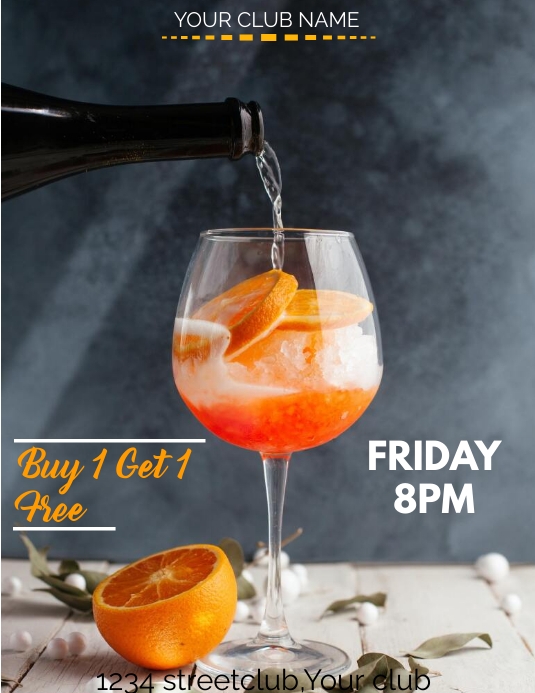 cocktail post Template | PosterMyWall