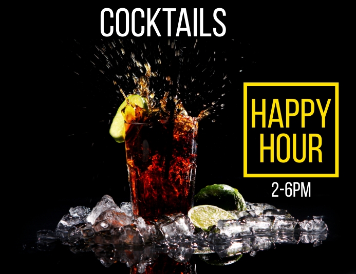 Cocktail poster Template | PosterMyWall