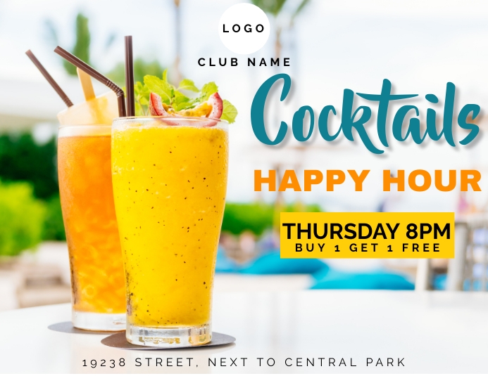 Cocktail poster Template | PosterMyWall