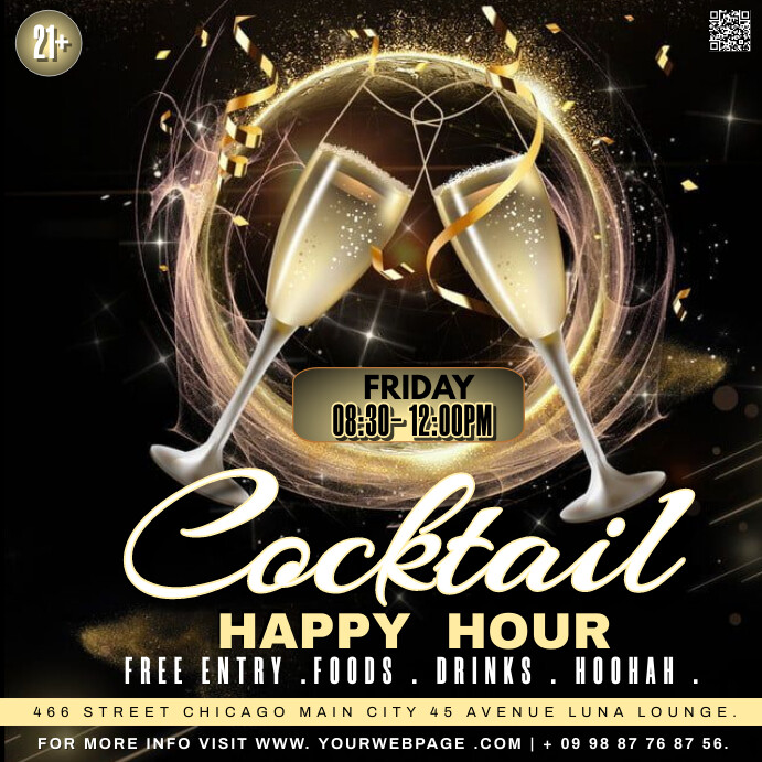 cocktail posters Template | PosterMyWall