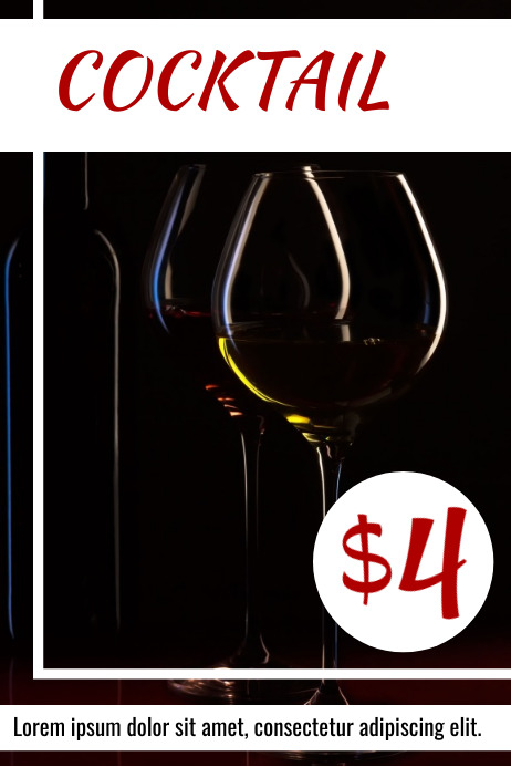 cocktail promotion Template | PosterMyWall