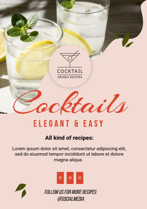 Copy of Cocktail Template ADS | PosterMyWall