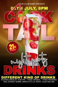 Cocktail Night Ads Template | PosterMyWall