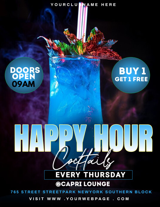 cocktails Template | PosterMyWall