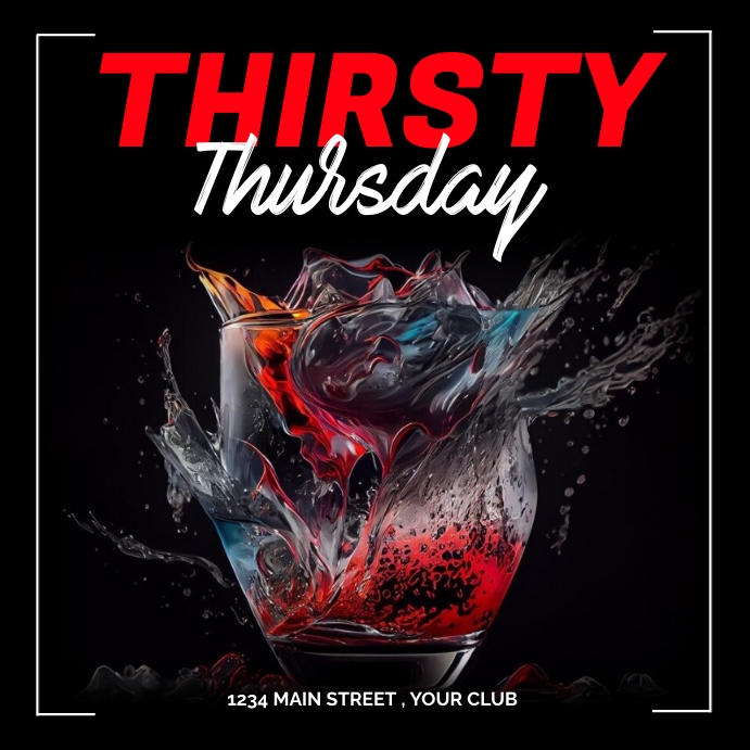 Cocktails Template | PosterMyWall