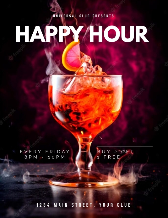 Plantilla de Cocktails | PosterMyWall