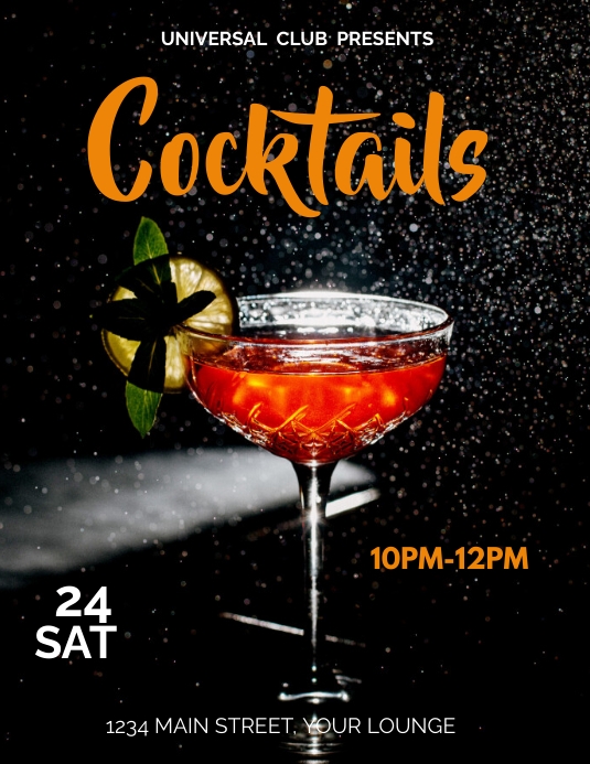 cocktails Template | PosterMyWall
