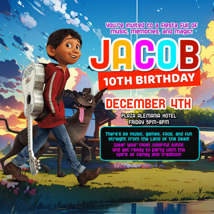 Modèle Coco Birthday Instagram Post | PosterMyWall