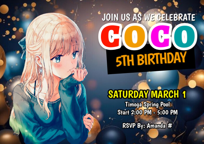 COCO Birthday Poster Template | PosterMyWall
