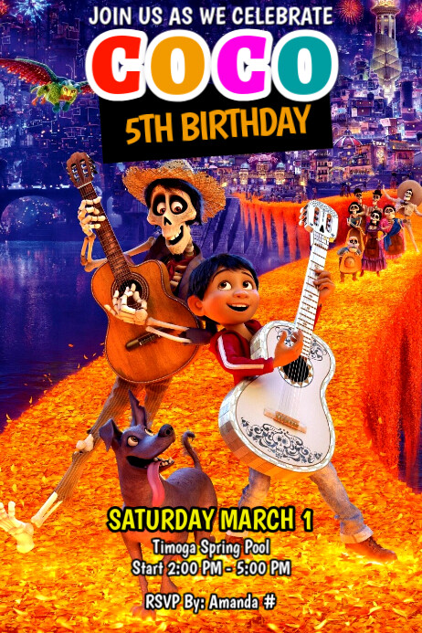Copy of COCO Birthday Poster | PosterMyWall