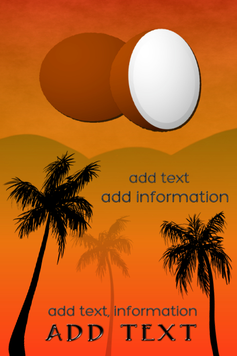 coconut poster template | PosterMyWall