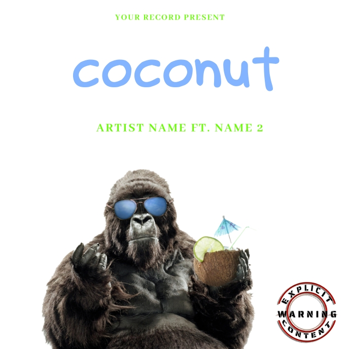 coco music Mixtape/Album Cover Art Template | PosterMyWall