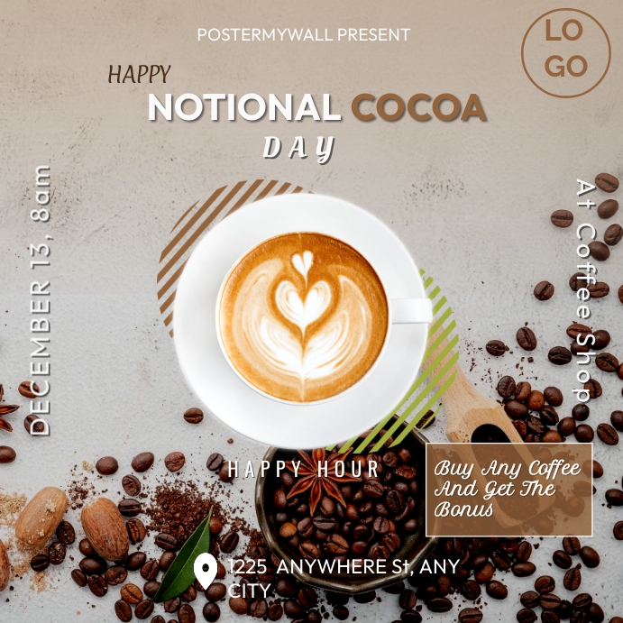 cocoa day invitation event template flyer | PosterMyWall