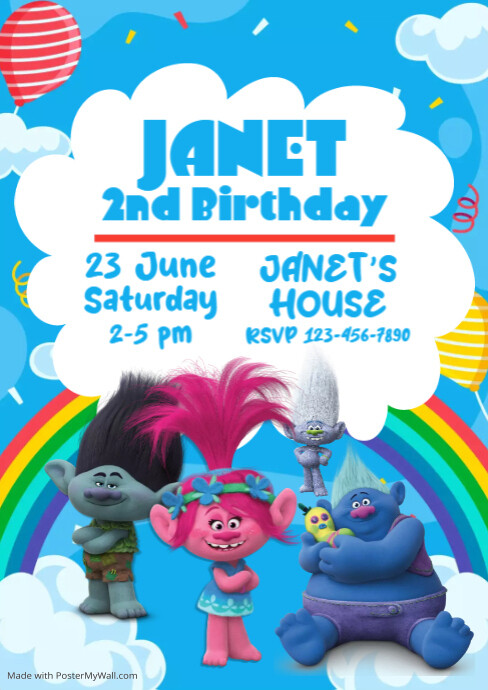 Copy of Cocomelon Jayjay Birthday Party Template | PosterMyWall