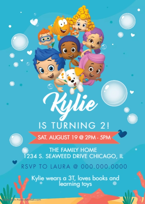 Cocomelon Kids Invite 5 Template | PosterMyWall