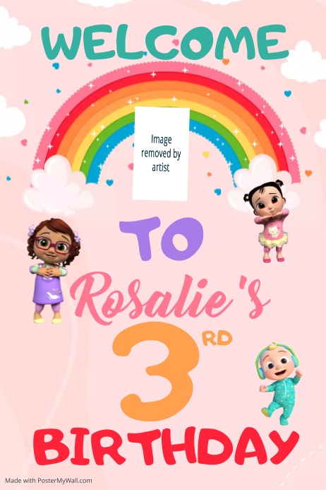 Cocomelon Kids Welcome Sign | PosterMyWall