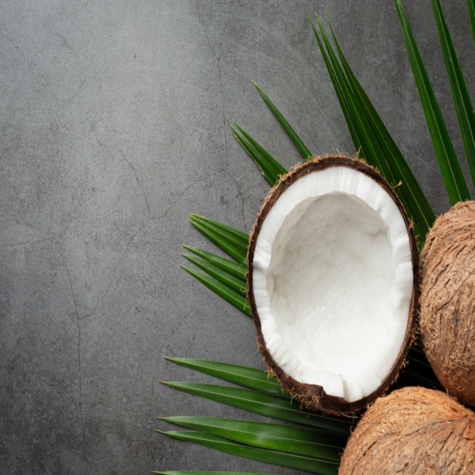 Coconut background design flyer Template | PosterMyWall