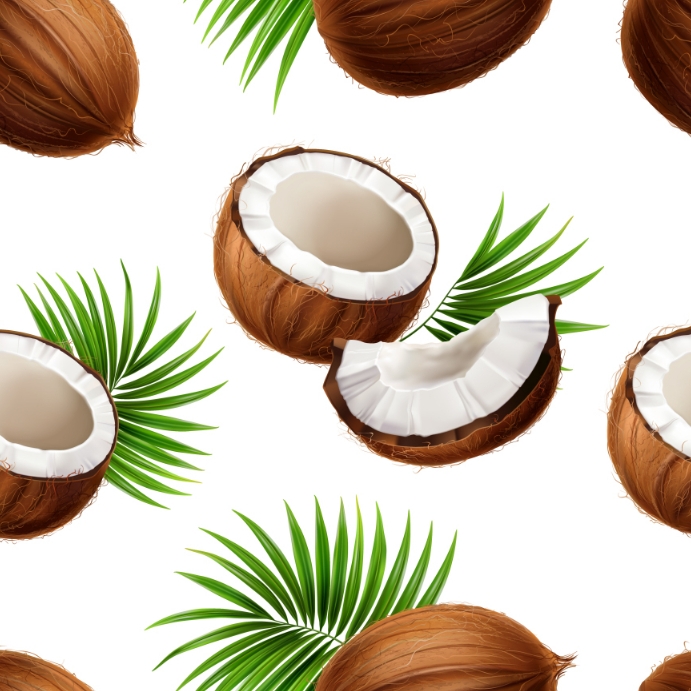 Copy of Coconut background design flyer | PosterMyWall