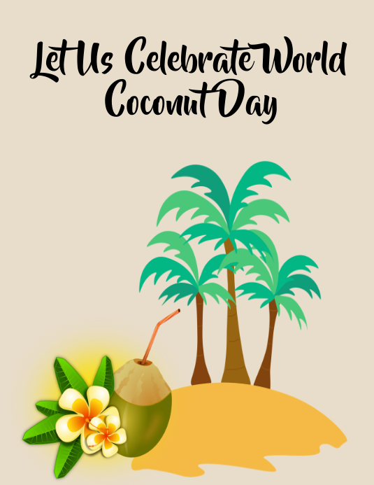 Copy of coconut day | PosterMyWall