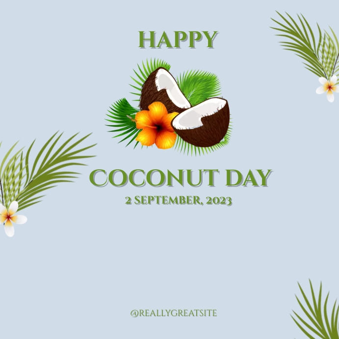 Coconut Day Template | PosterMyWall