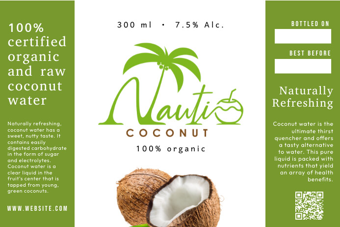 Plantilla de coconut water | PosterMyWall