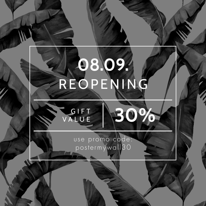 Code Reopening Instagram Promo Banner Template | PosterMyWall