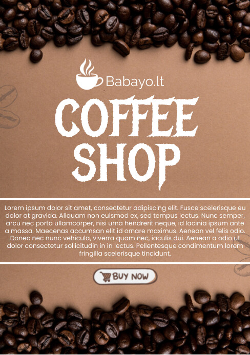 Modèle cofee shop | PosterMyWall
