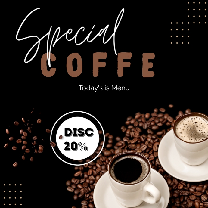 Coffe Shop Template | PosterMyWall