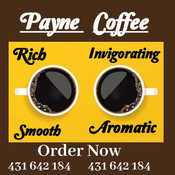 Plantilla de Coffee ad | PosterMyWall