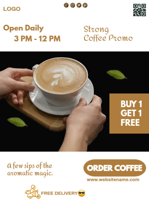 Coffee Ads Template | PosterMyWall
