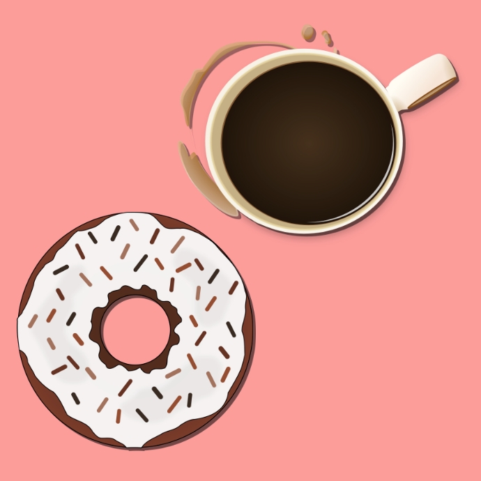 coffee and donuts Template | PosterMyWall