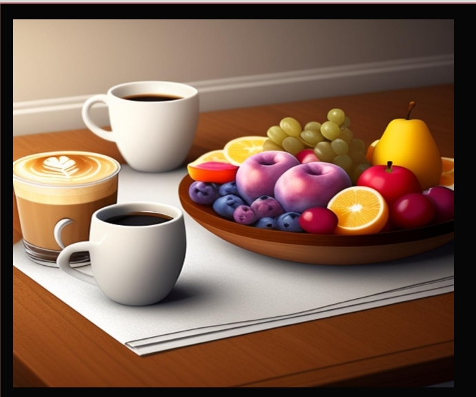 Coffee and Fruits. Template | PosterMyWall