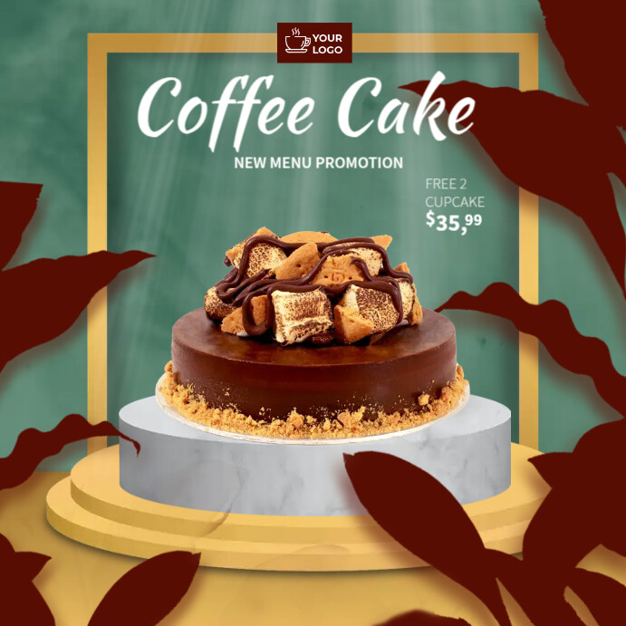 Coffee Cake Template | PosterMyWall