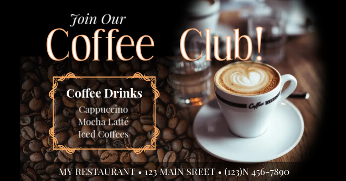 Coffee Facebook Post or Email Template | PosterMyWall