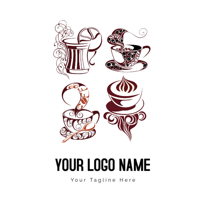 Coffee Cup Cafe Mug Logo Template | PosterMyWall