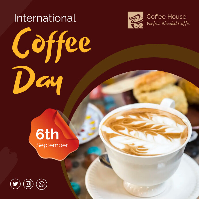 Coffee Day Coffee shop Banner ads Template | PosterMyWall