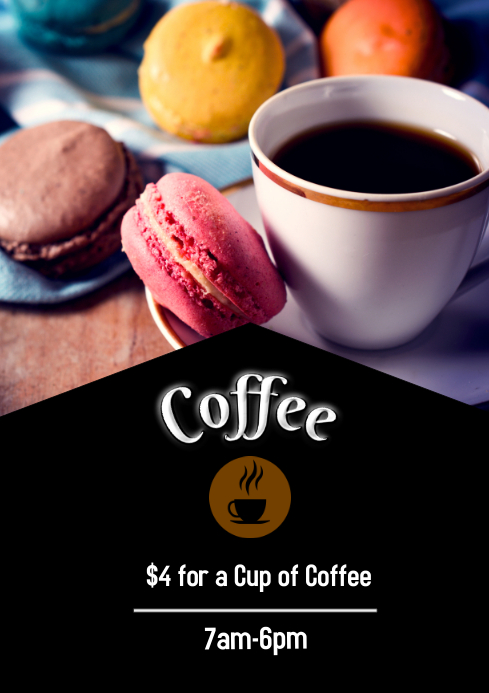 Plantilla de Café | PosterMyWall